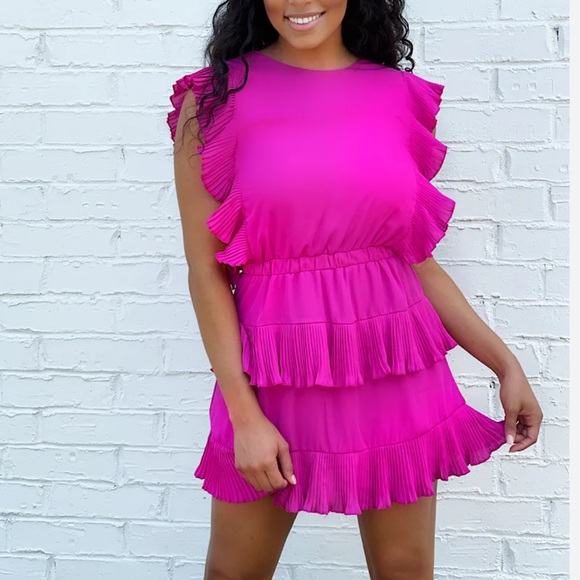 1. State | Dresses | Nwt State Womens Smocked Sleeveless Tiered Mini ...